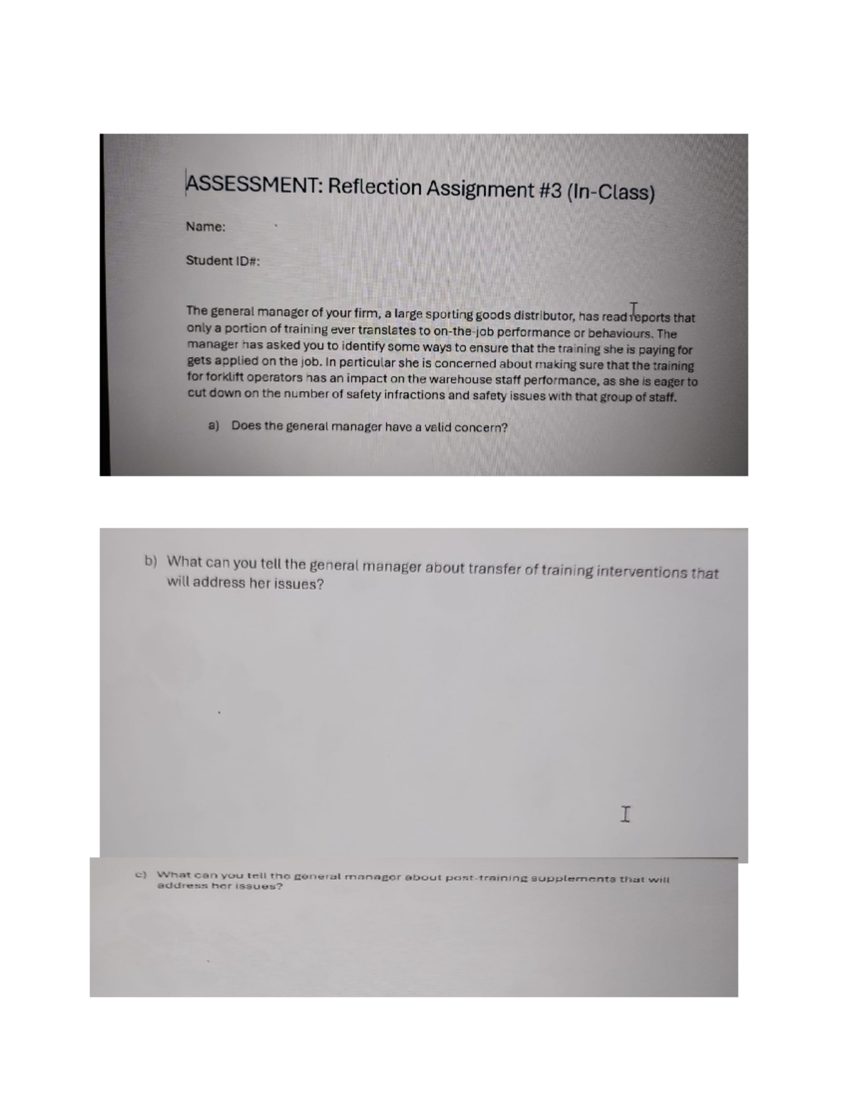 Reflection 3 hrm8330 - ASSESSMENT: Reflection Assignment Name: Student ...