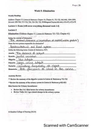 176week 9 hw - 176 week 10 hw - Page 134 Week 9: Tissue Integrity Weekly Reading: Giddens ...