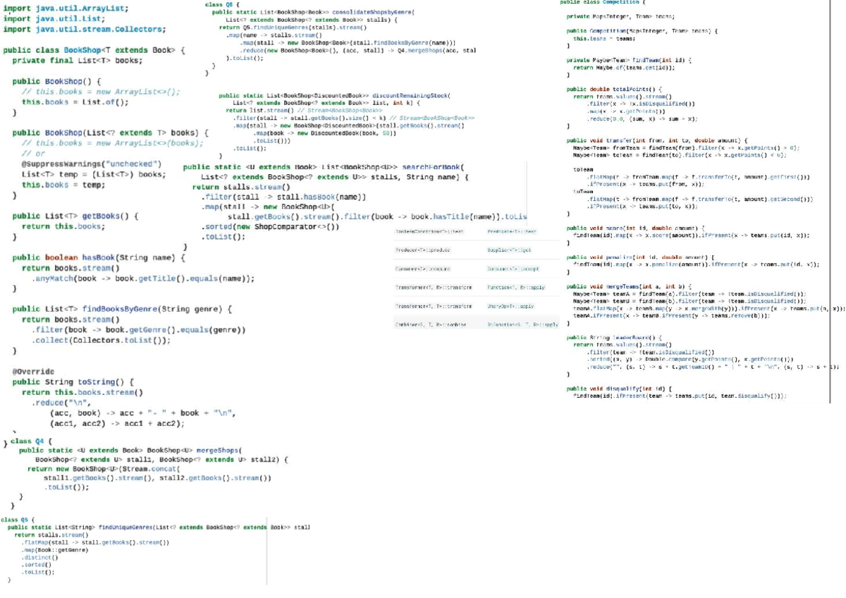 Cs2040S Midterm Exam Cheatsheet: Competition Class Overview - Studocu