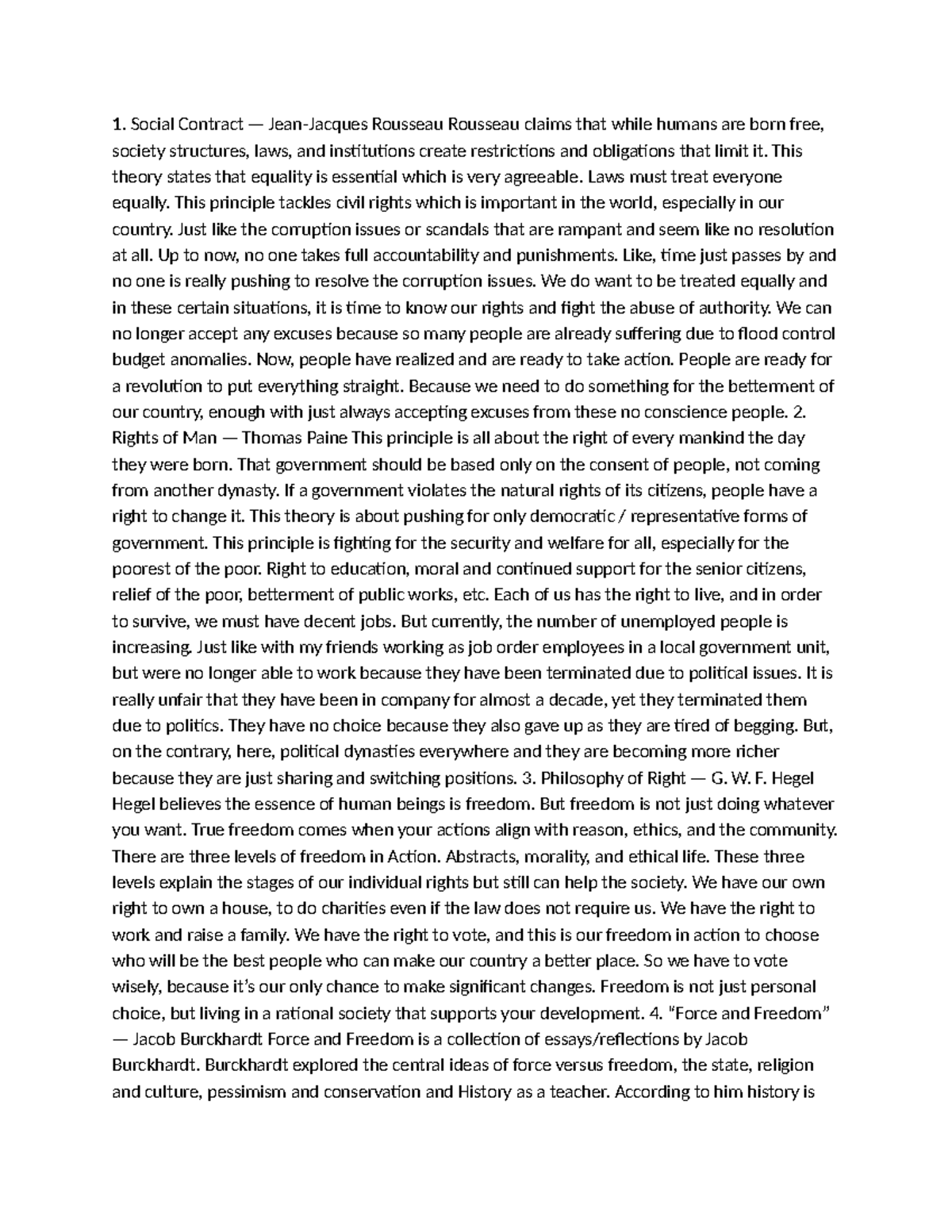 Social Contract & Rights of Man: Insights on Freedom & Equality - Studocu