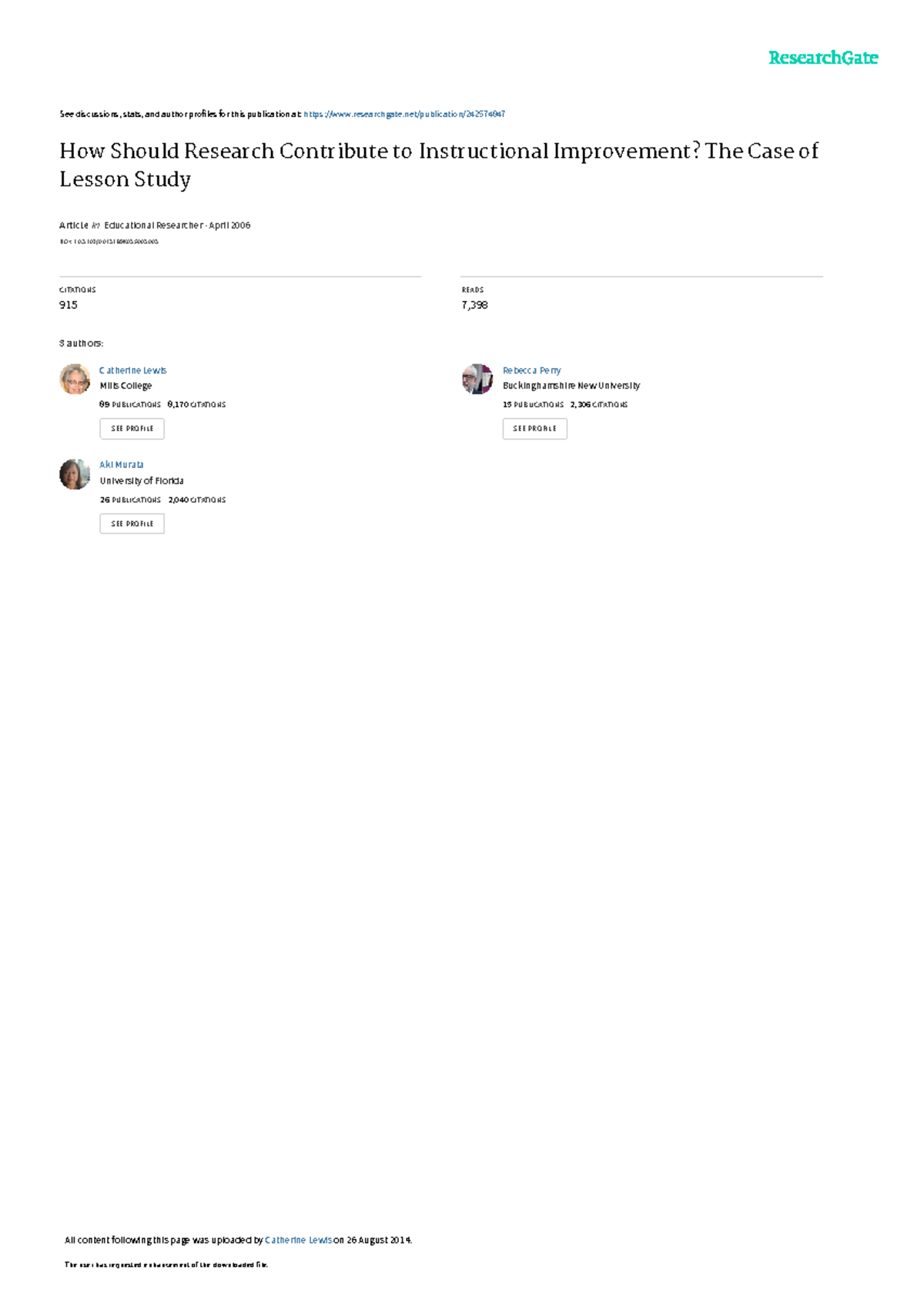 EDU 200: How Research Enhances Instructional Improvement through Lesson ...