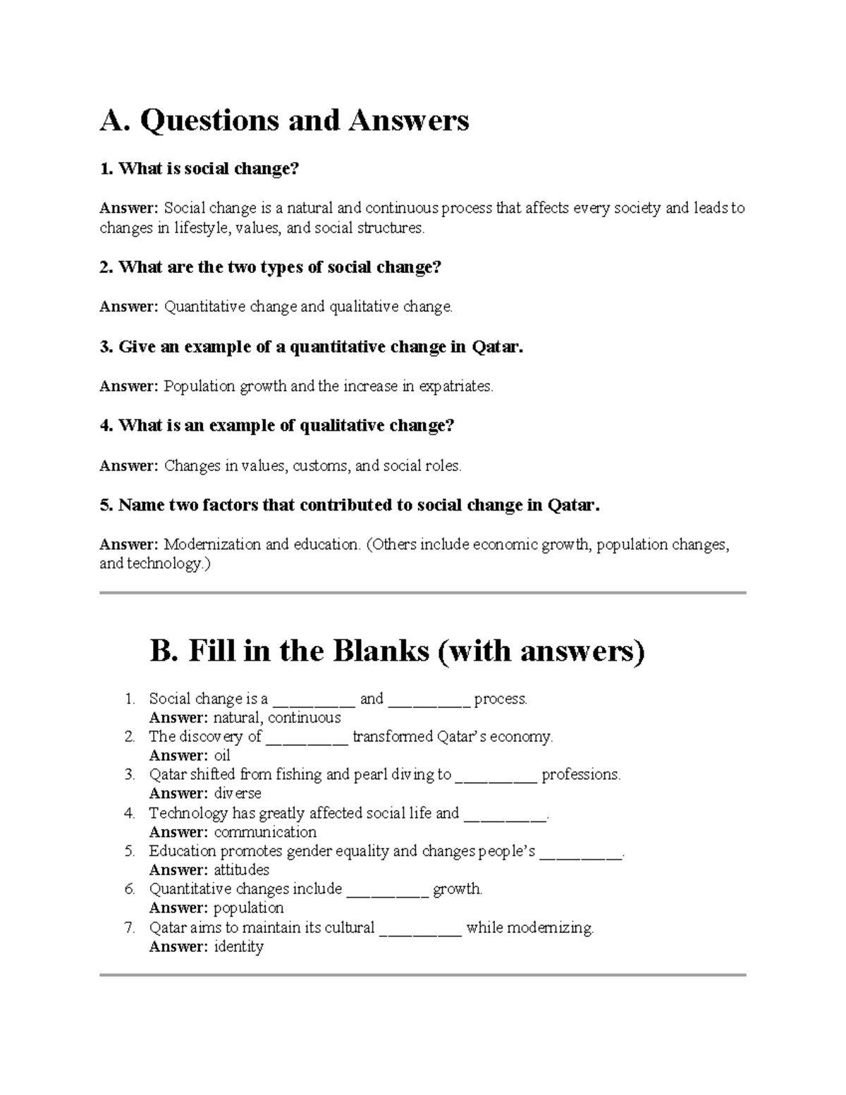 G8 WS L2-3 - Diuhheo - A. Questions and Answers 1. What is social ...