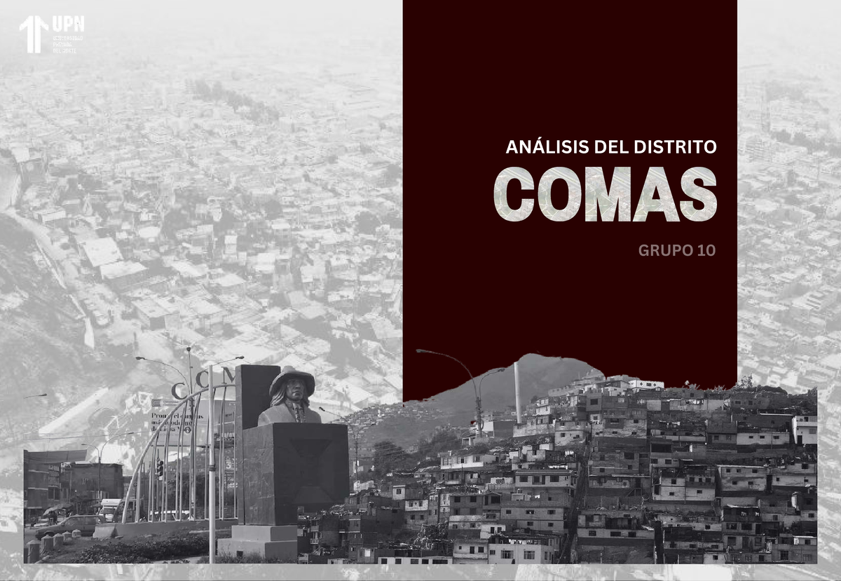Análisis del Distrito Comas: Datos Generales y Contexto Urbano - Studocu