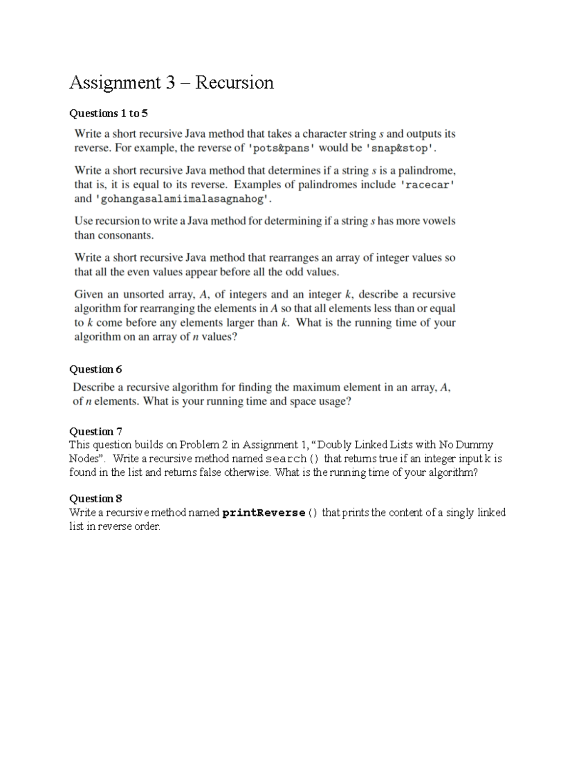 Asg3 handout - assignment to study - EECS 2101 - Assignment 3 ...