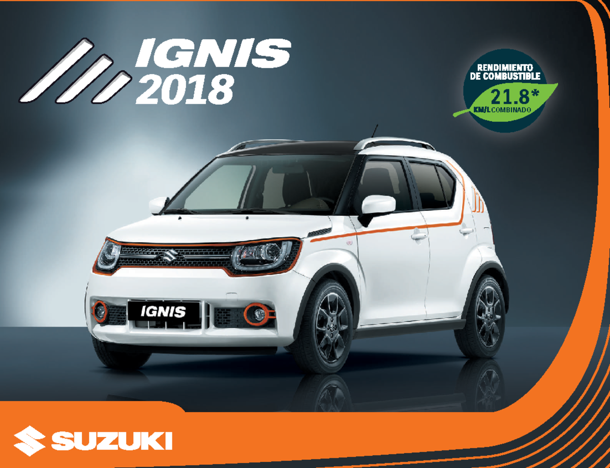 Guía de Especificaciones y Diseño del Suzuki Ignis 21* 2023 - Studocu