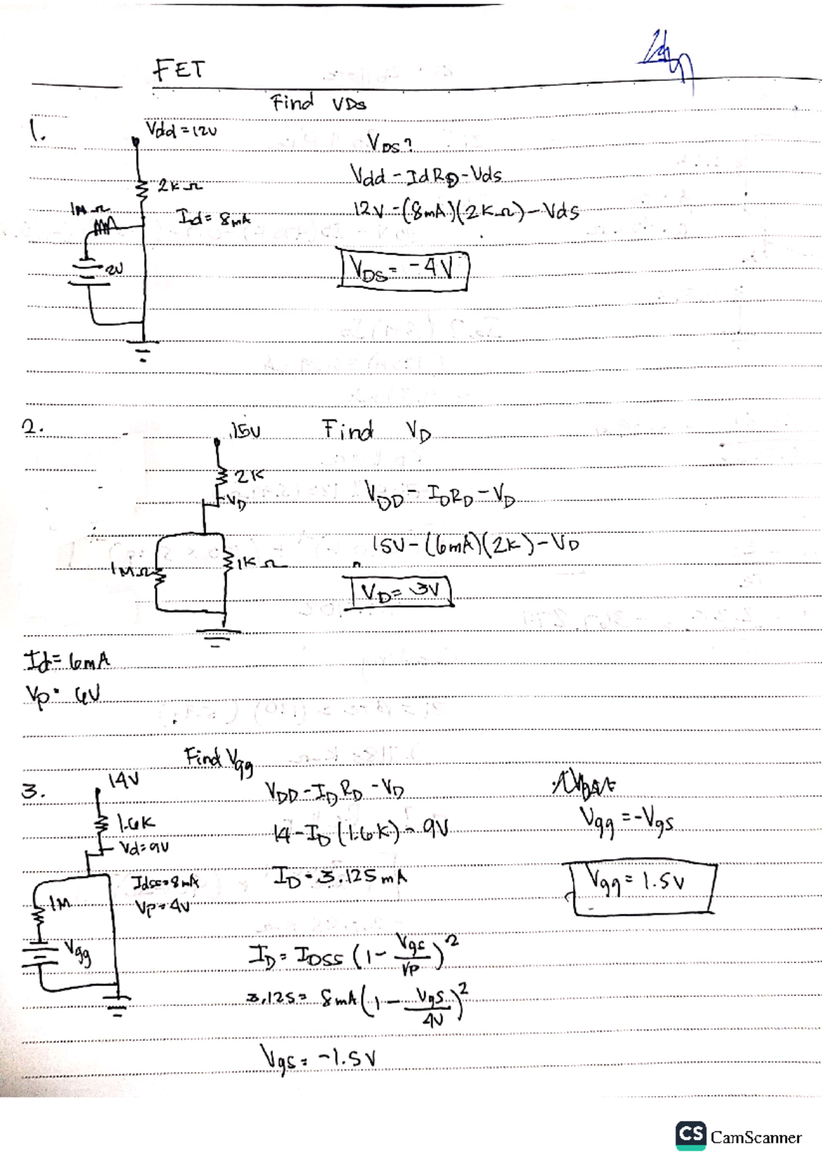 Electronics-1: Solving Problems with Field-Effect Transistors (FET) - Studocu