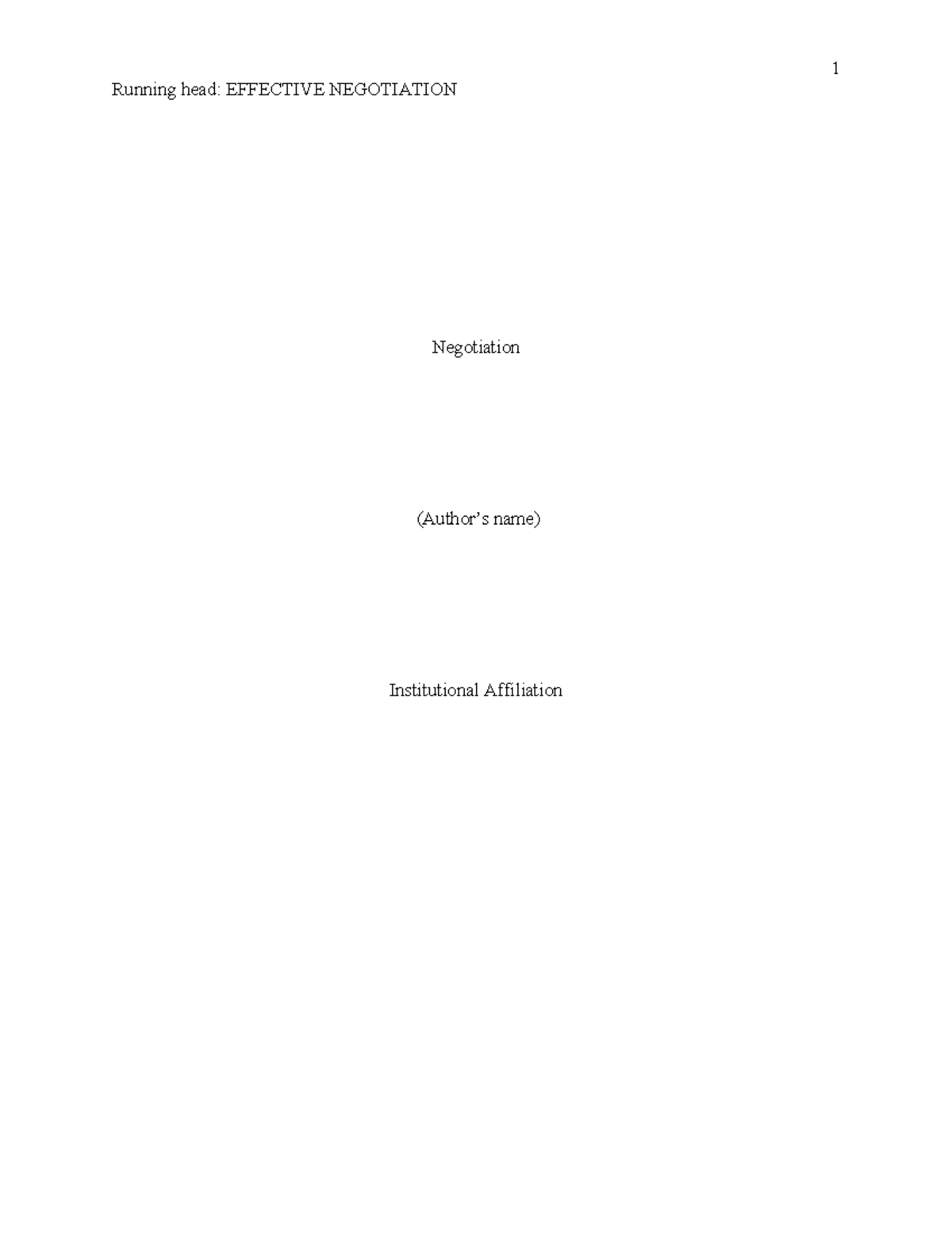 Effective Negotiation Strategies: Insights and Key Issues - Studocu