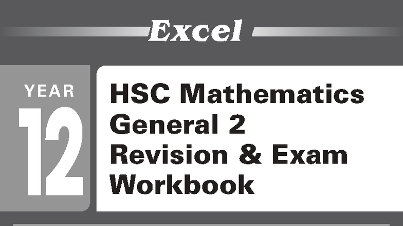 HSC Mathematics General 2 Revision Exam Workbook - Sample Exams ...