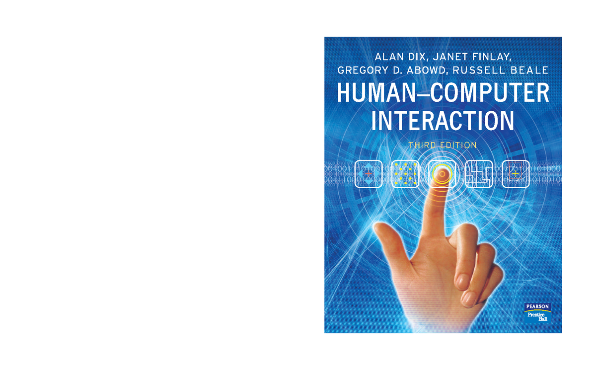 HCI Insights: Dix Human-Computer Interaction, 3rd Ed. Overview - Studocu