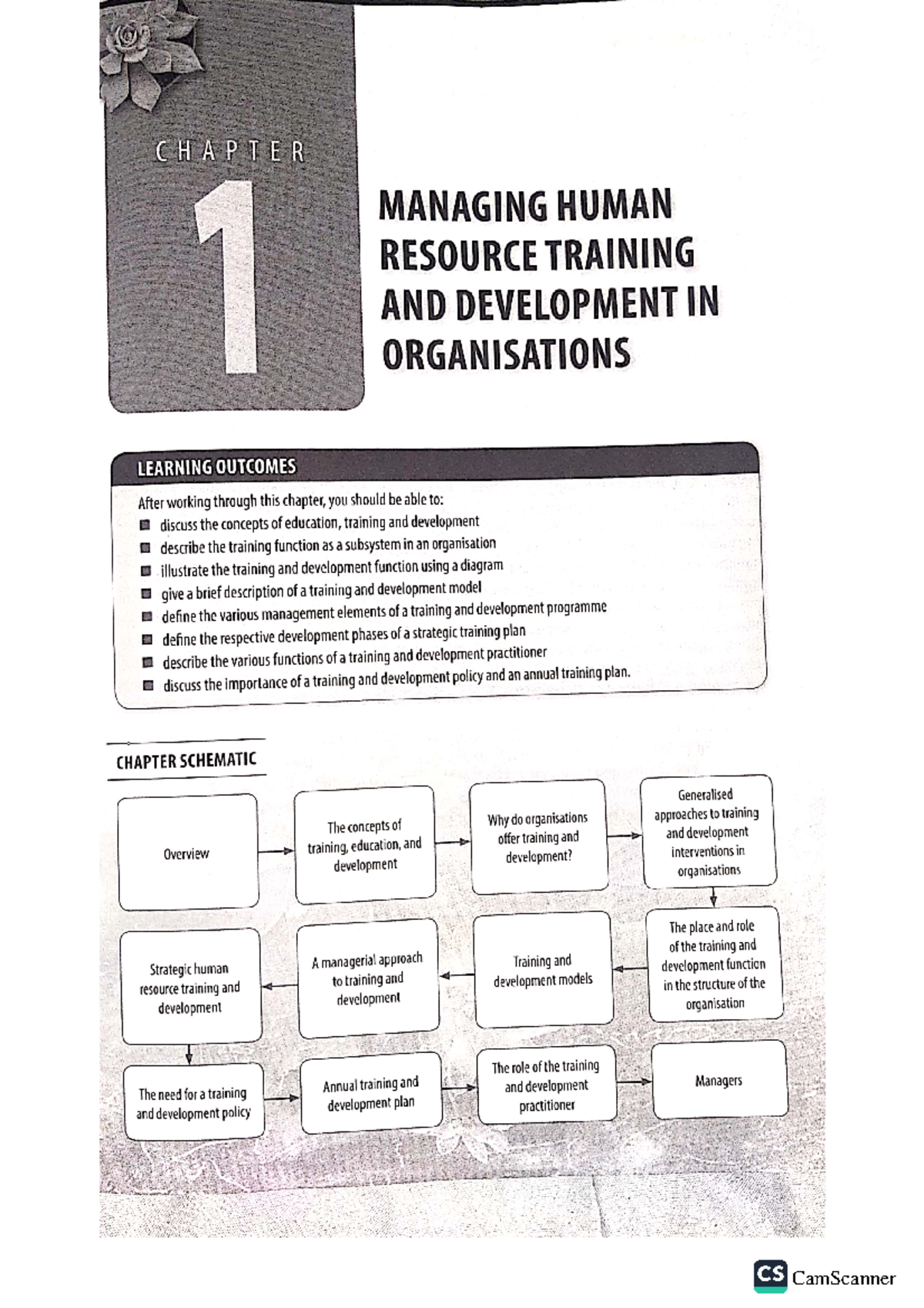 CS Chapter on Managing Human Resource Training & Development - Studocu