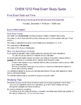 Spring 2025 CHEM 1212 Midterm Exam Prep & Study Guide - Studocu