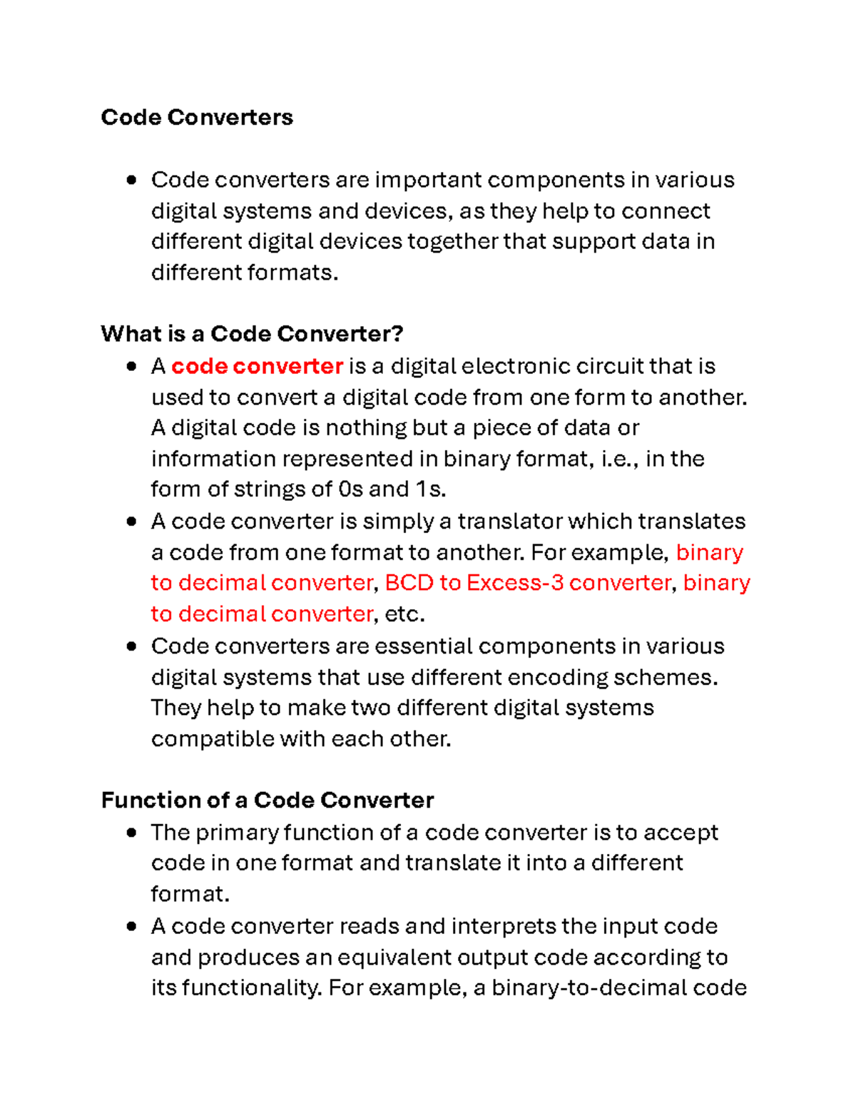 Code Converters - xdgdnf - Code Converters - Code converters are important components in various ...