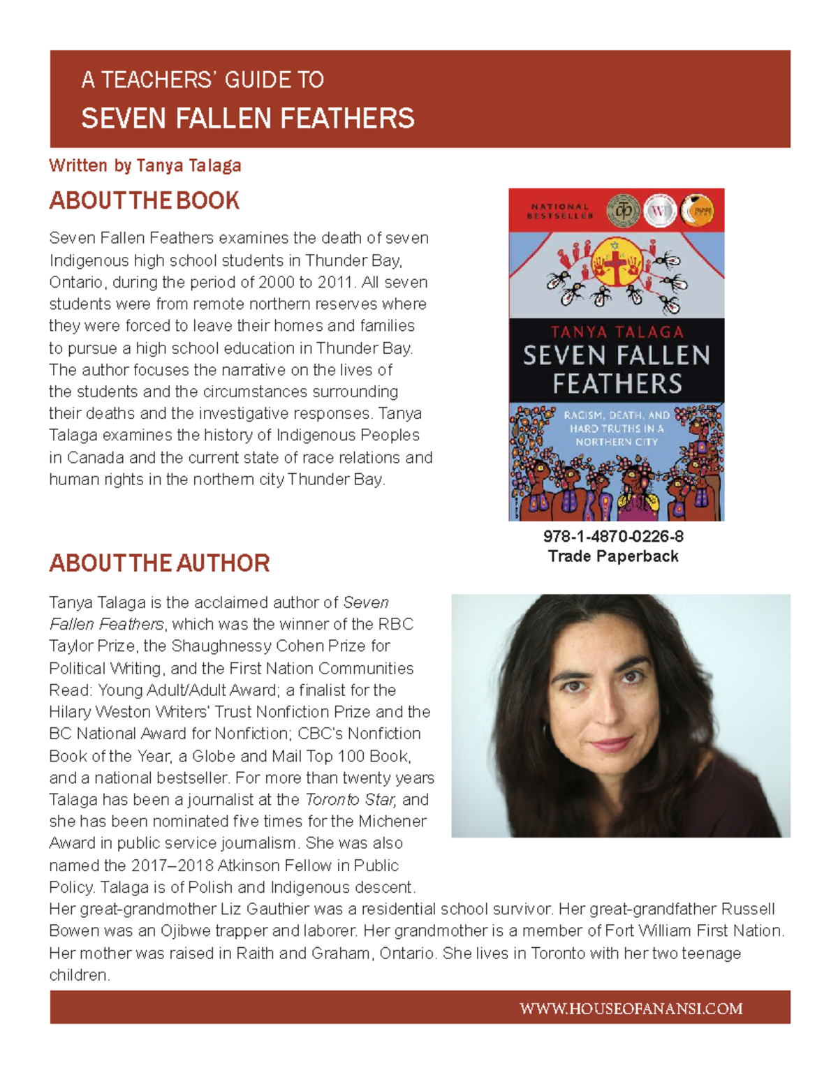 A GUIDE TO SEVEN FALLEN FEATHERS: Themes & Discussions on Indigenous ...