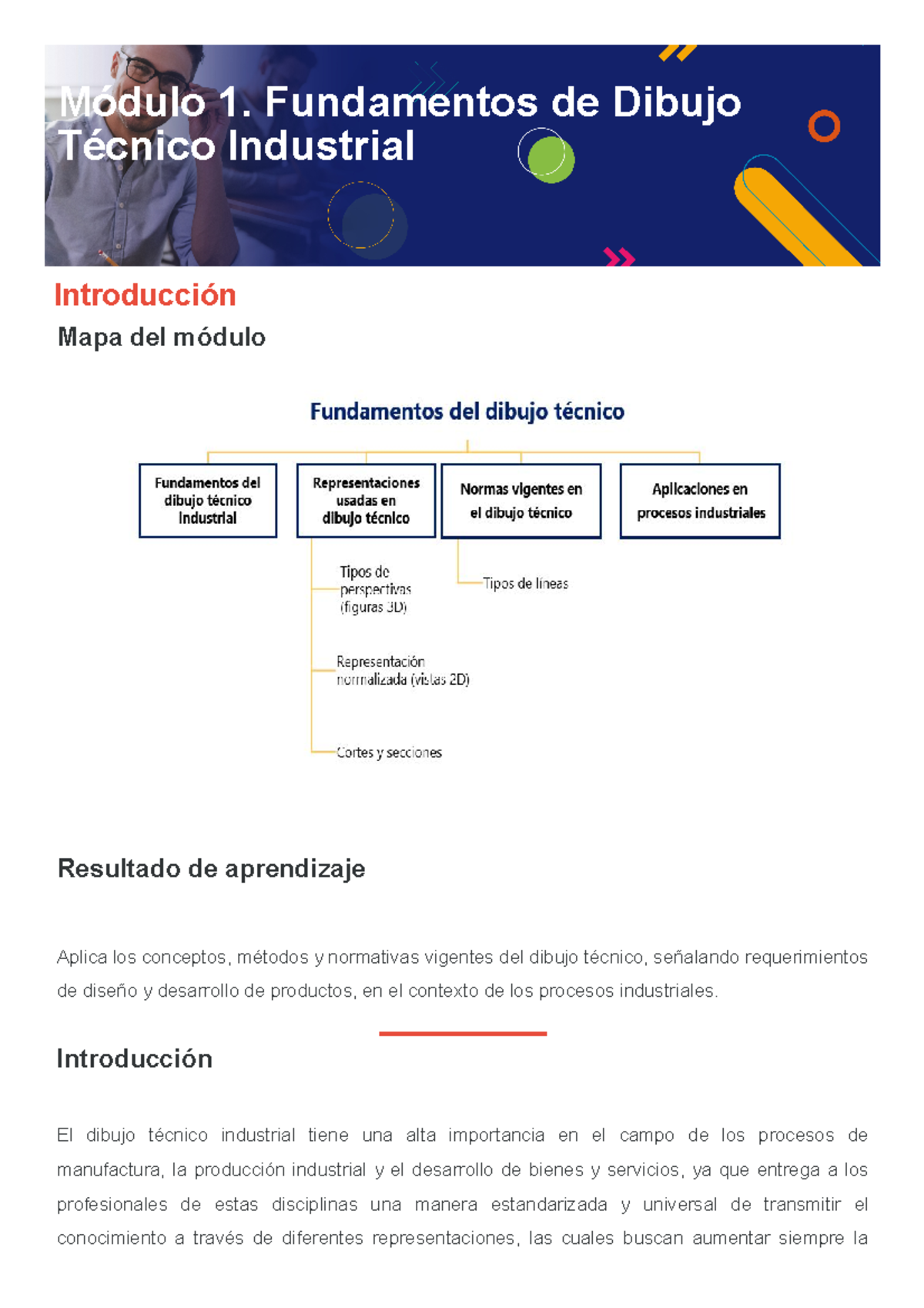 Módulo 1: Fundamentos del Dibujo Técnico Industrial - Curso 2023 - Studocu