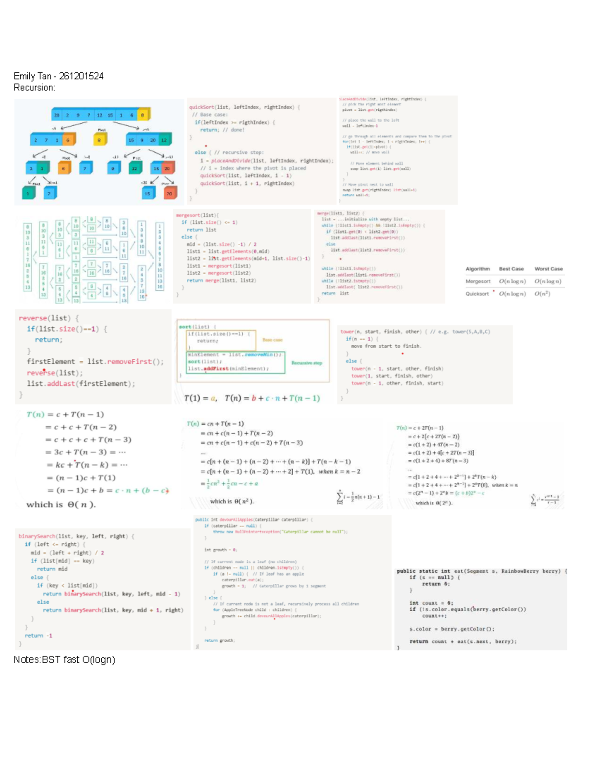 Cheat sheet comp 251 - Summary Introduction to Computer Science - Comp ...