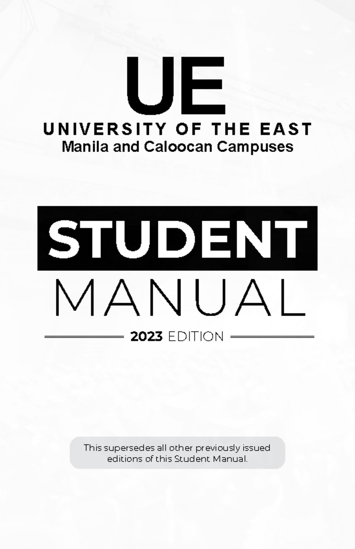 UE Student Manual 2023 Edition: Comprehensive Guide for Undergraduates ...