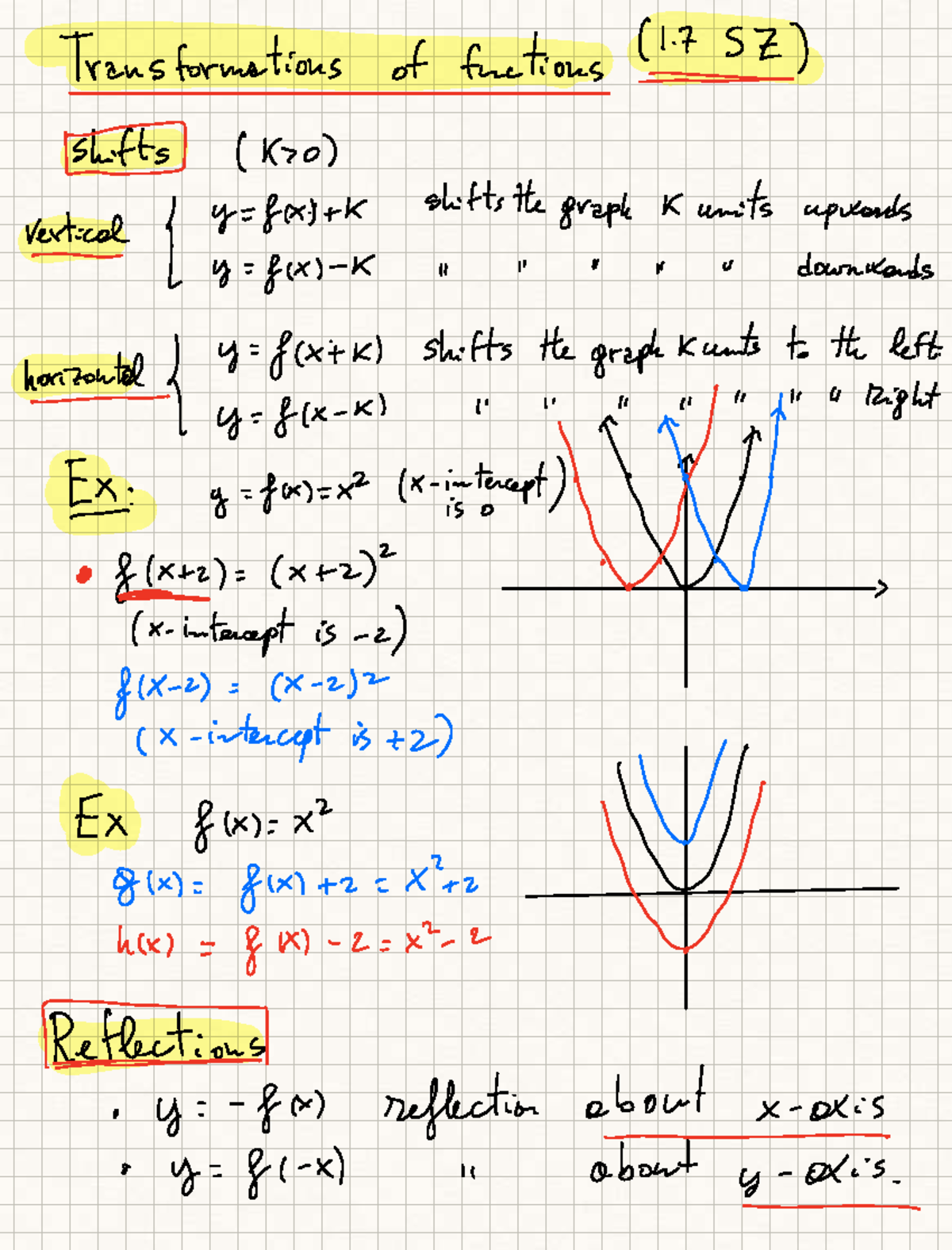 Transformations, Composition, and Inverses in Math 4 - Studocu
