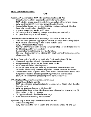 Module 1 Class 1 Intro to Pharmacology - BSNC 2000 Module 1: Foundational Pharmacology #1: - Studocu