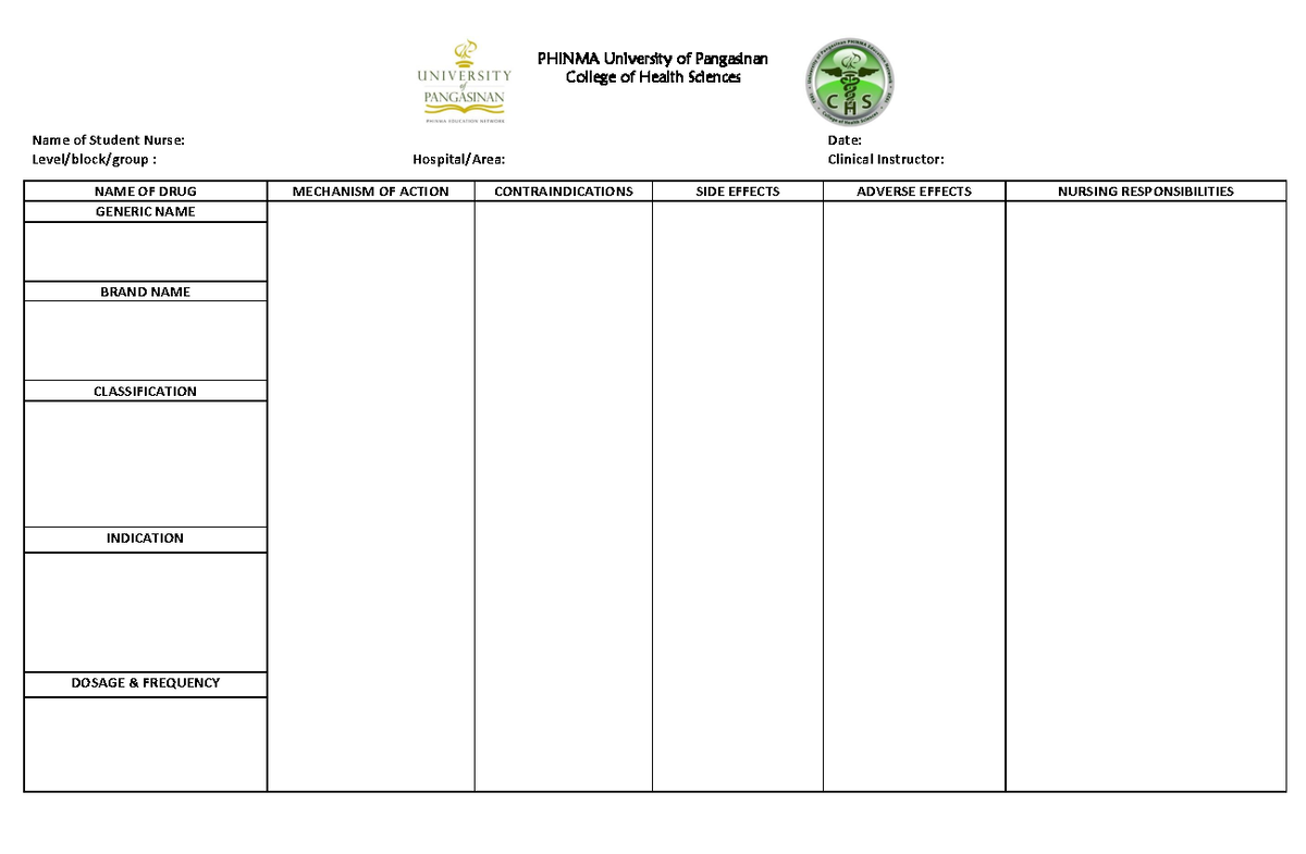 Drug-Study- Template - hopenit helps - health assessment lecture ...