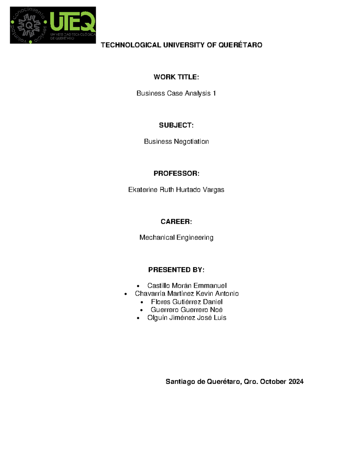 BUSINESS CASE ANALYSIS 1: Negotiation Strategies in Business - Studocu