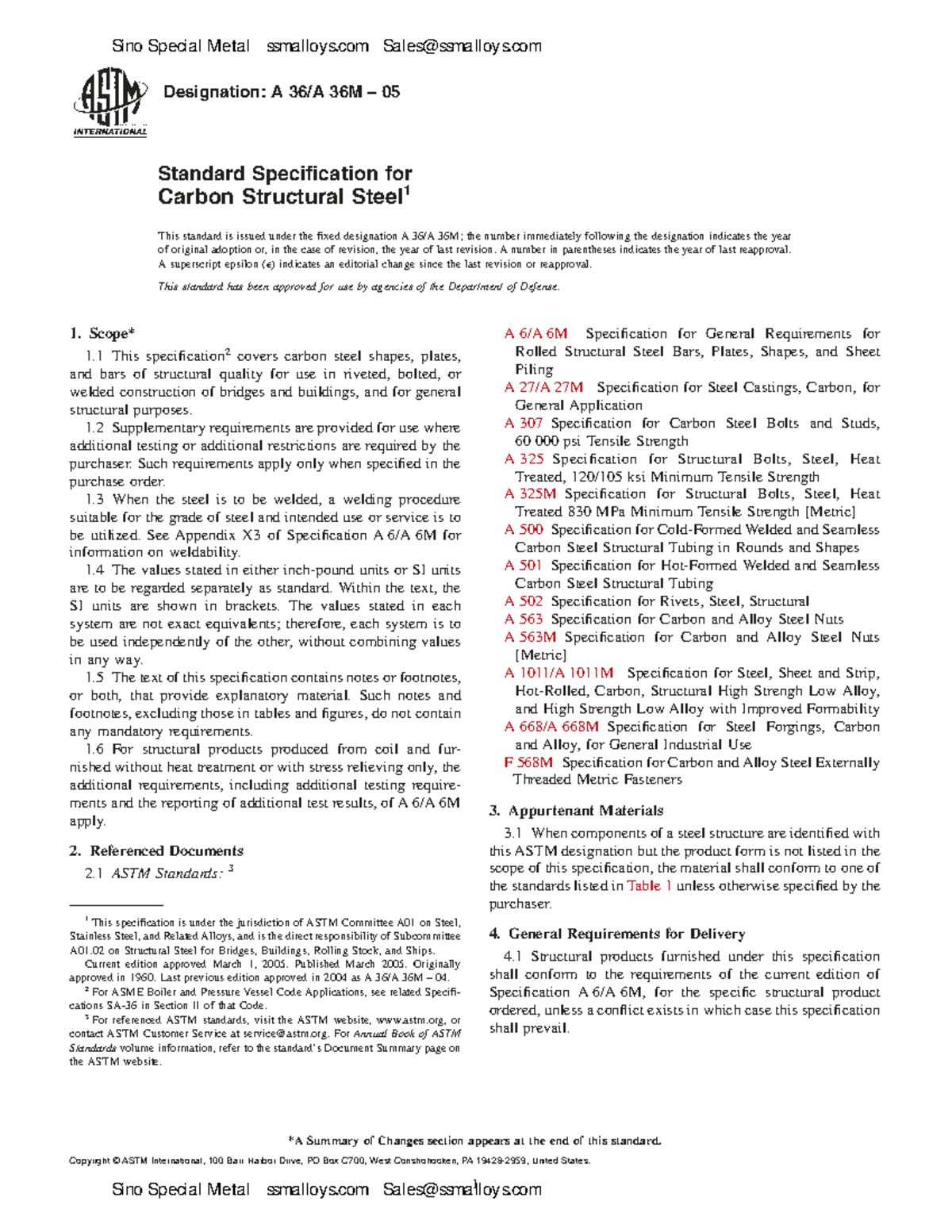 ASTM A 36M 05 Standard Specification for Carbon Structural Steel - Studocu
