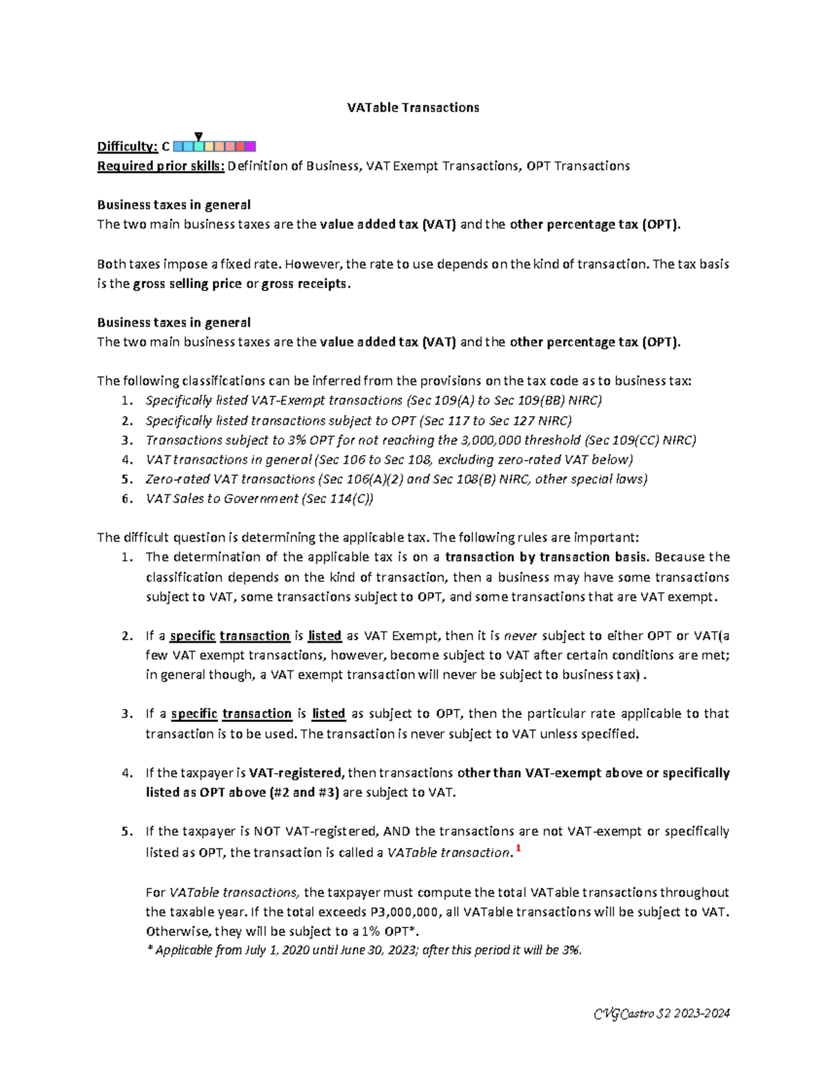 Understanding VATable Transactions: Key Taxation Rules and Compliance ...
