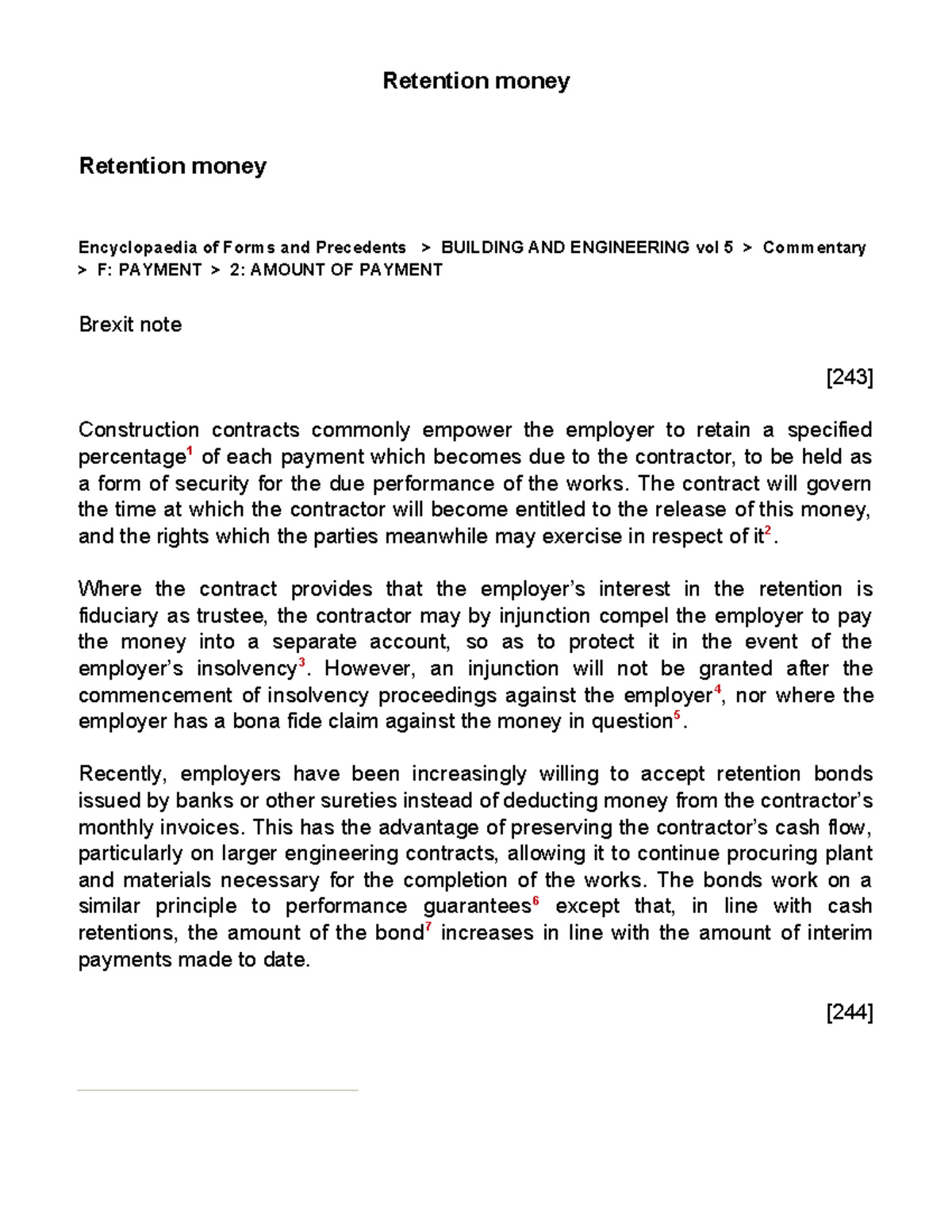 Retention Money in Construction Contracts: A Comprehensive Guide - Studocu