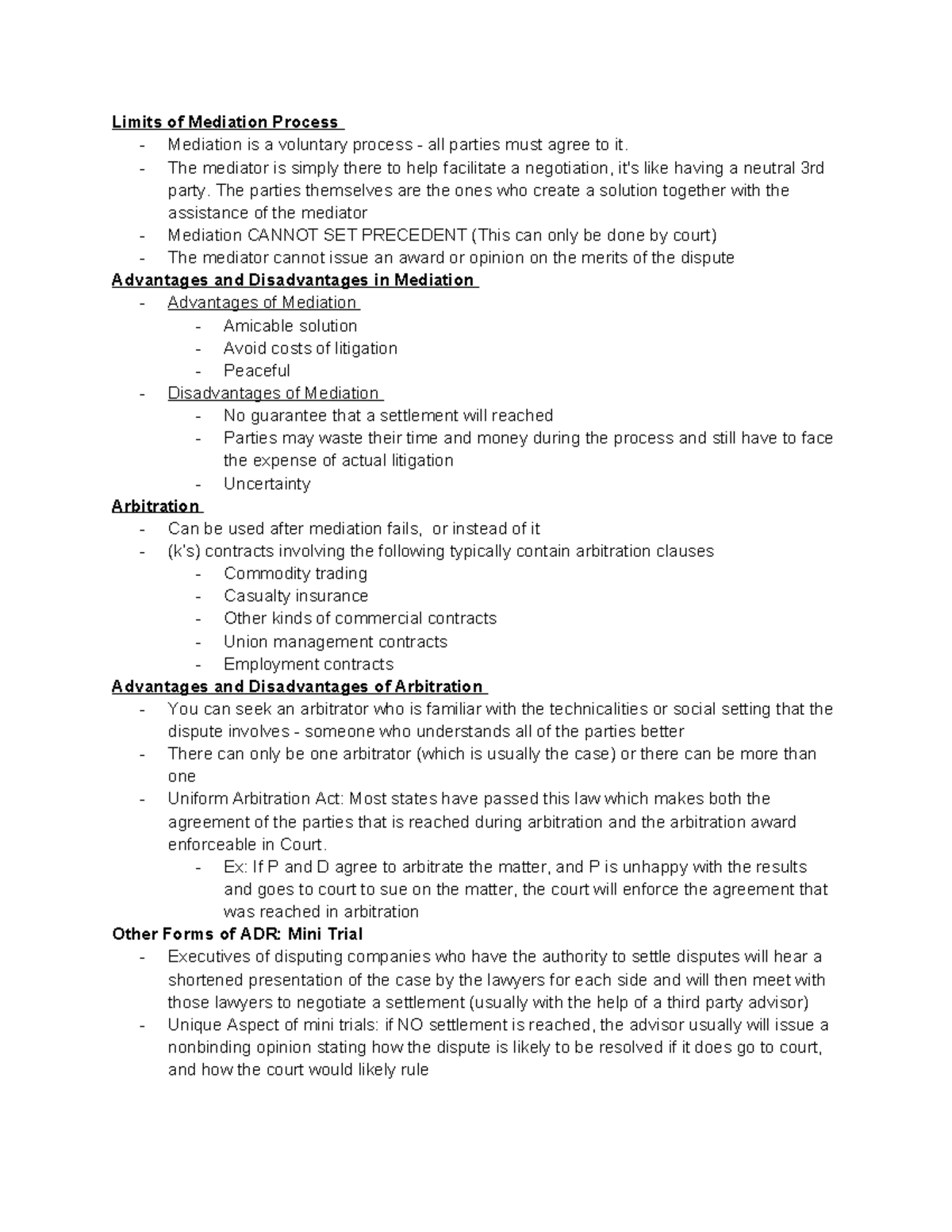 Mediation and Arbitration: A Comprehensive Guide to ADR Principles ...