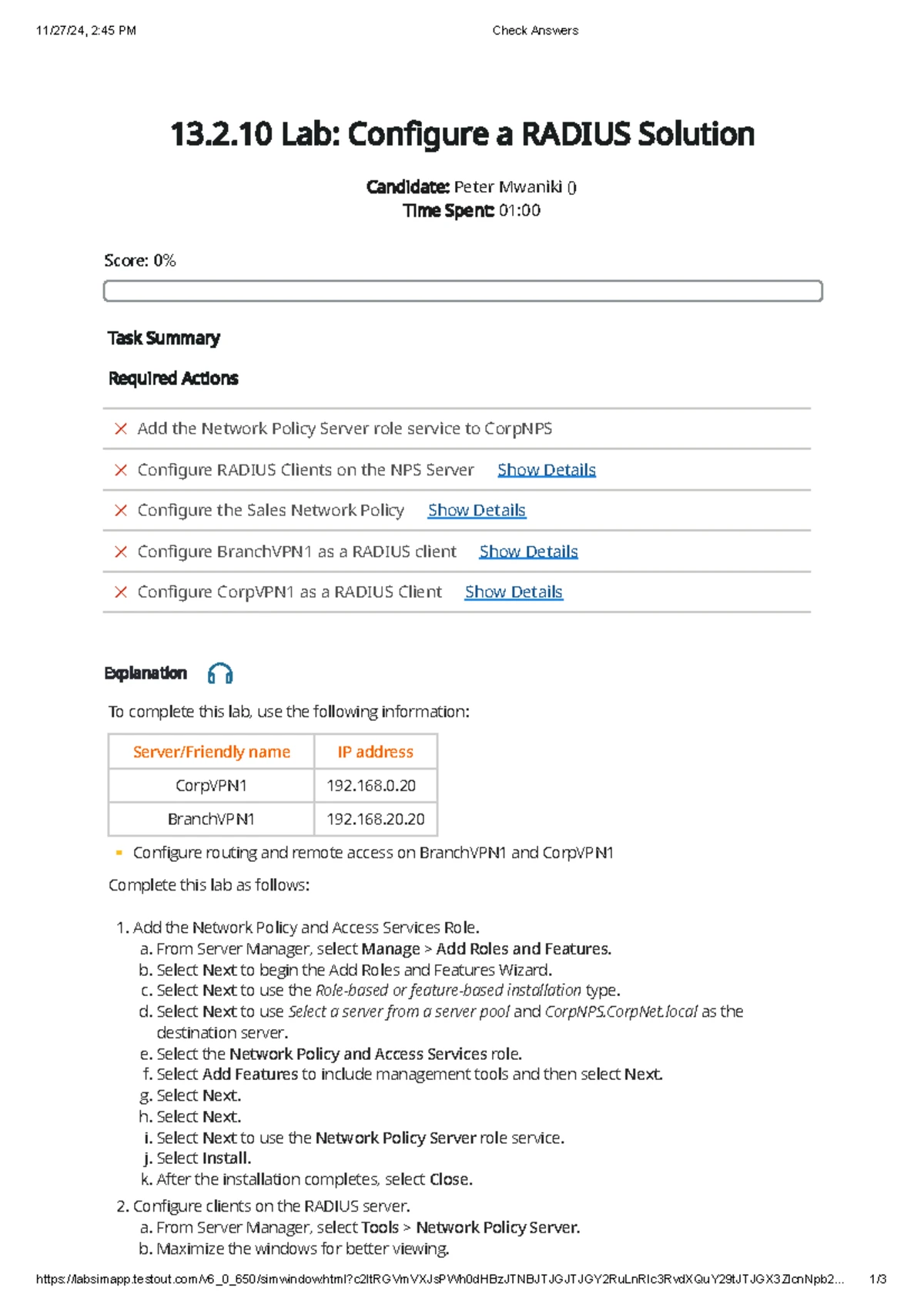 12.4.7 - Lab: Troubleshoot Wireless Network Connections - Studocu