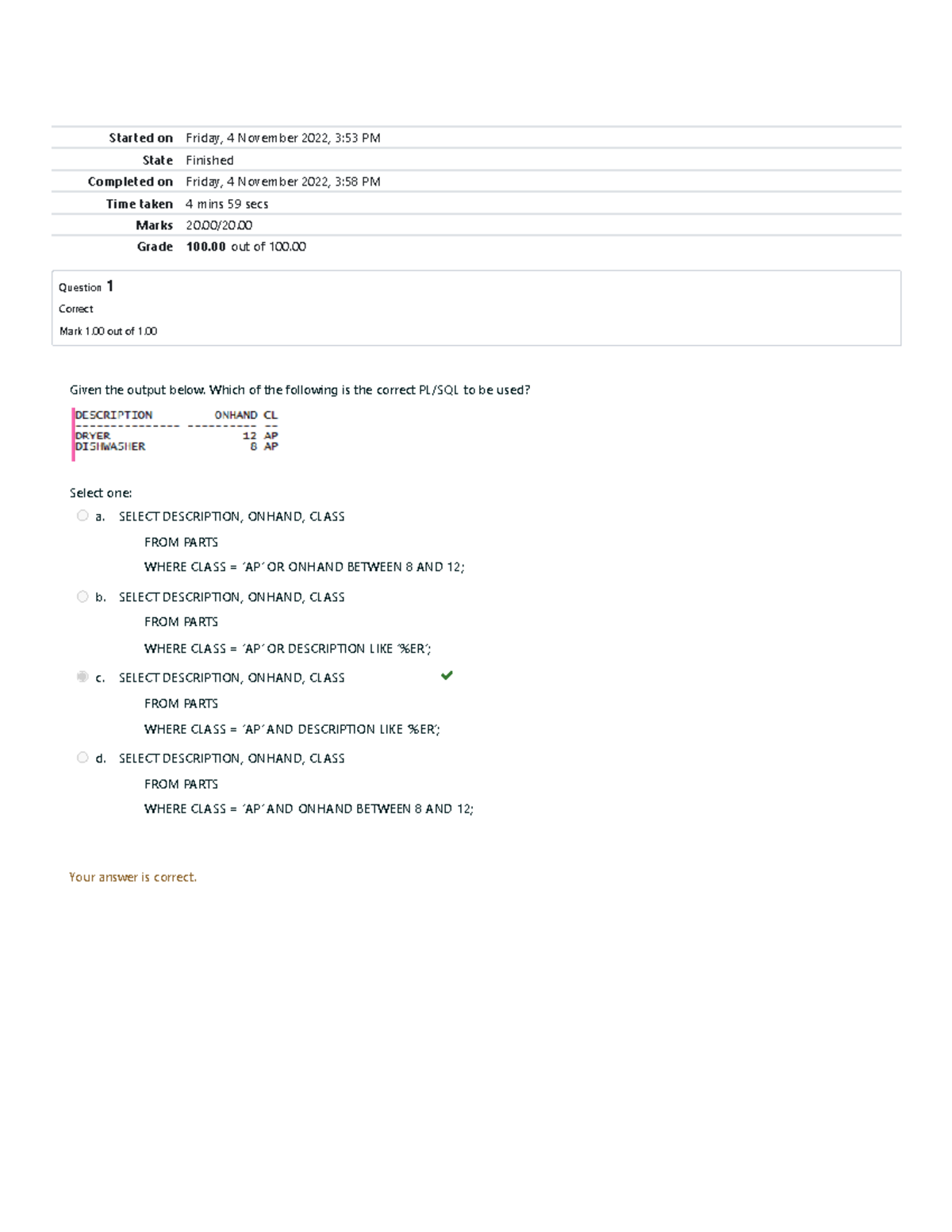 Midterm LAB Quiz 2 Review - PL/SQL Concepts and Solutions - Studocu