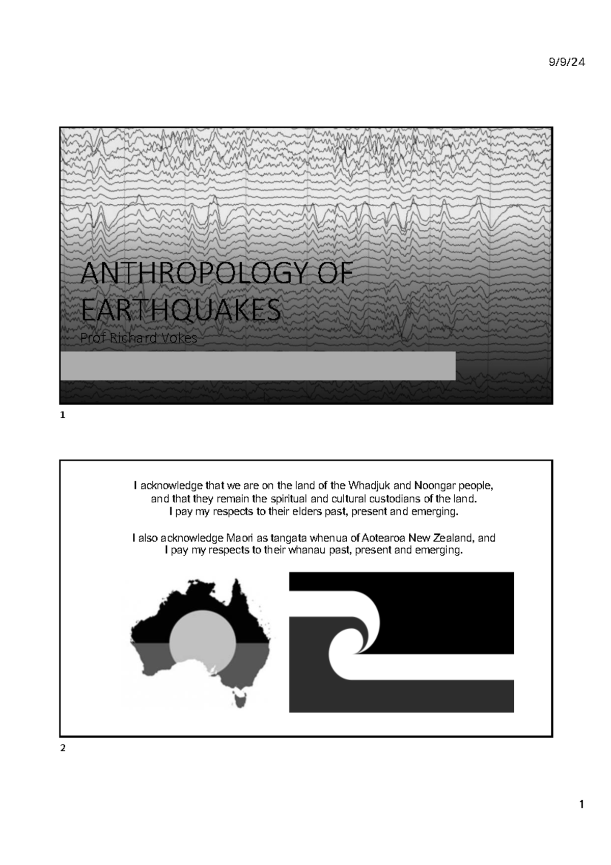 GEOG 1104 Wk 9 Lecture Notes: Anthropology of Earthquakes - Studocu