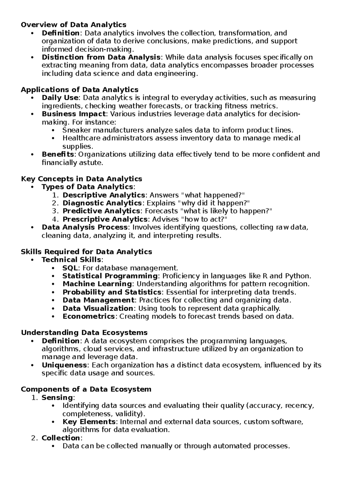 Data Analytics Overview: Concepts, Applications, & Skills Explained ...