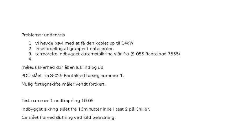 Observation - ddddd - Derecho penal - Problemer undervejs 1. vi havde ...