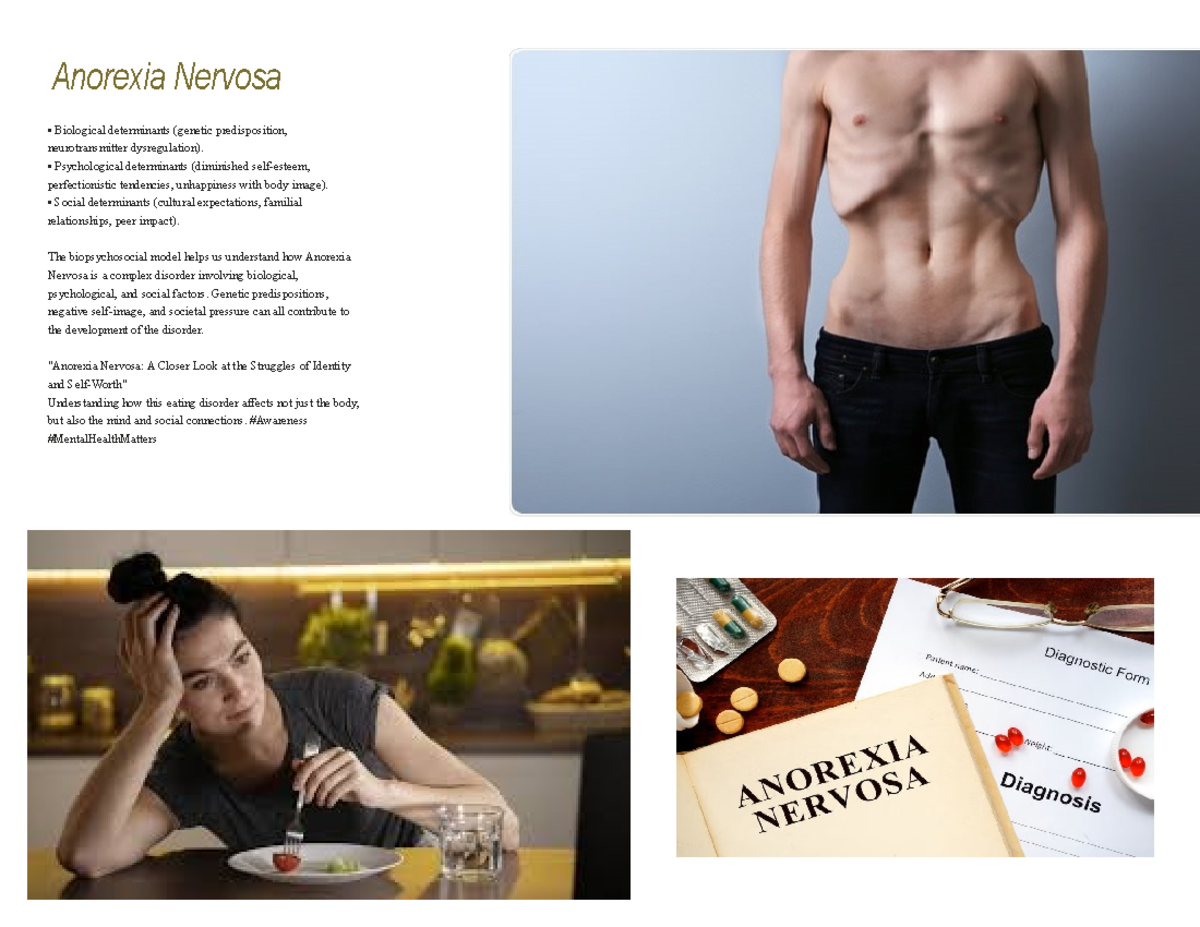 Anorexia Nervosa - homework - • Biological determinants (genetic ...