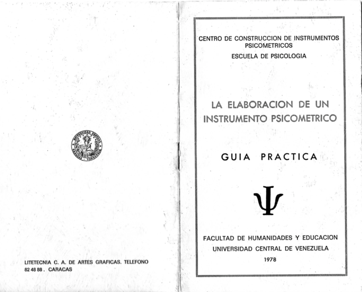 PSI 101: Guía Práctica para la Elaboración de Instrumentos ...