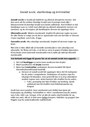 Kapittel 5 - Begreper - Sosiale roller - Sosiologi 2STG - Kapittel 5 Begreper: Sosiale roller ...