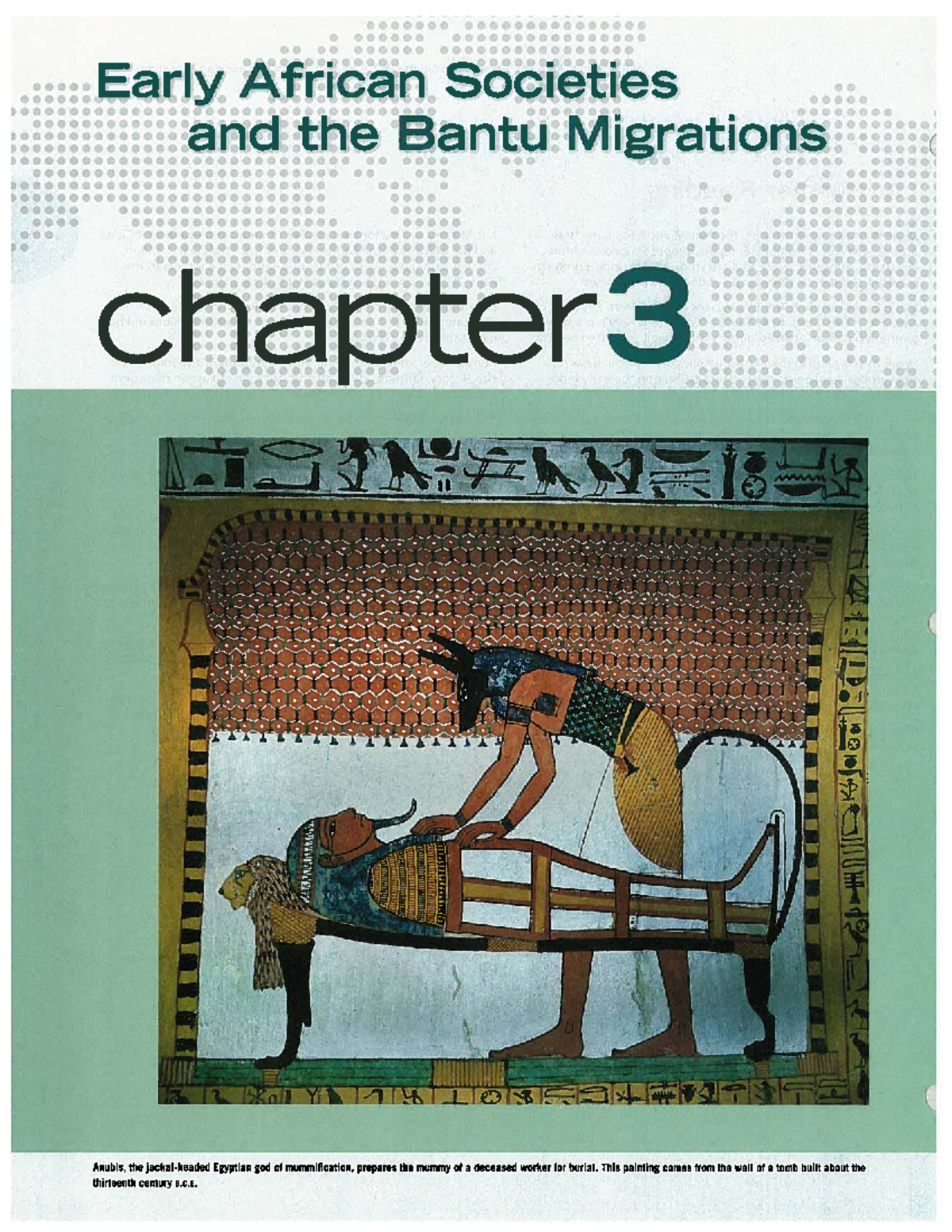 Chapter 3: Early African Societies and the Bantu Migrations Analysis ...