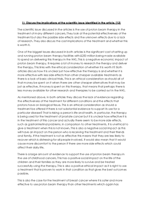 BTEC APPLIED SCIENCE UNIT 2D - How am I doing? Overall, I managed to do ...