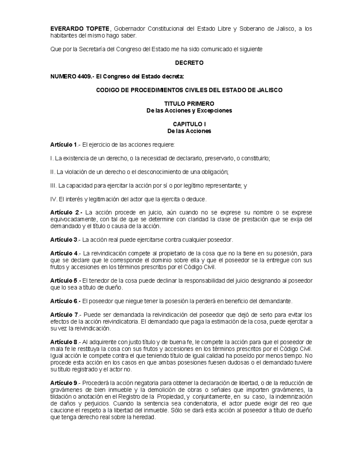 Código de Procedimientos Civiles del Estado de Jalisco: Análisis y ...