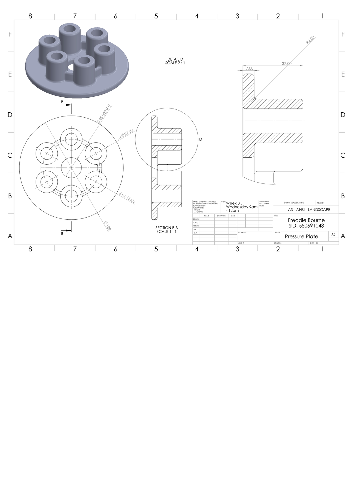 A3 Pressure Plate Design - Week 3 & 5 Assignments - Studocu