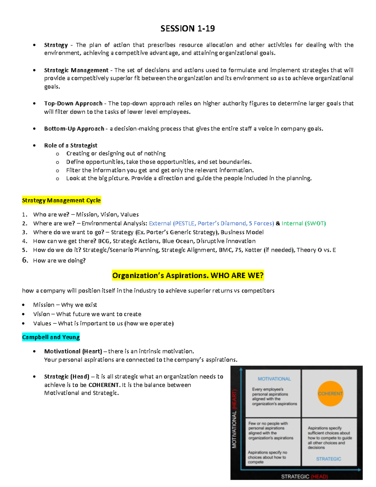 493714660 SFI Final Exam Strategy Management Review - Studocu