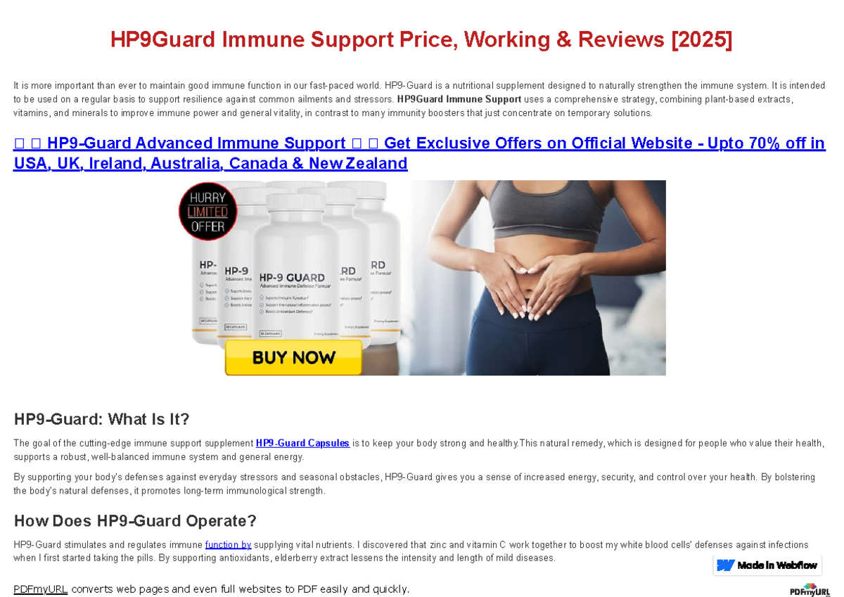 HP9-Guard Immune Support: Comprehensive Review & Benefits Analysis ...
