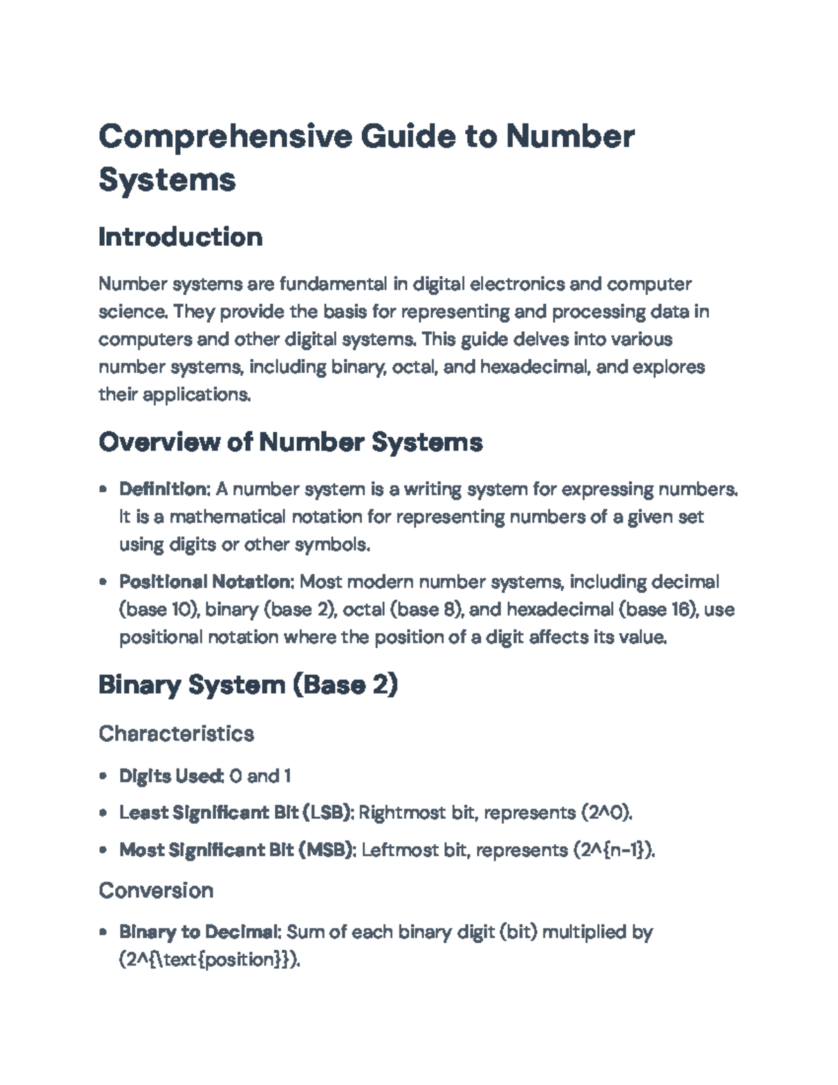 Comprehensive Guide to Number Systems in Digital Electronics ...
