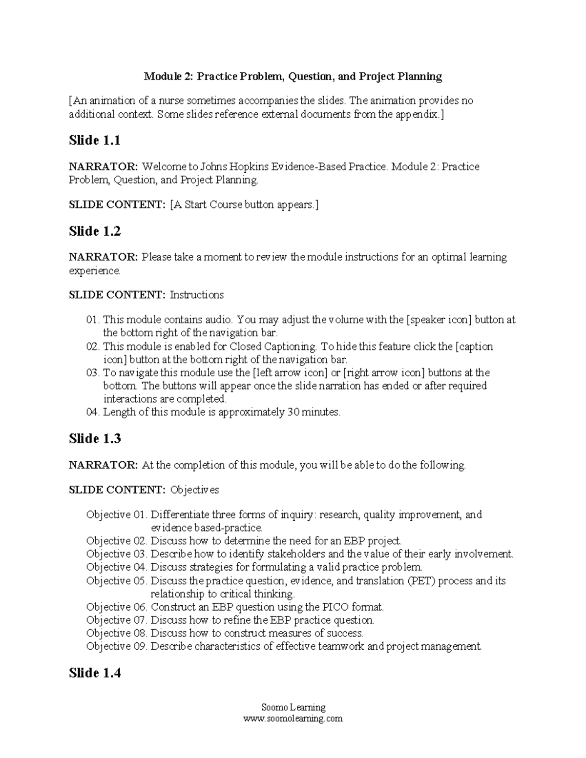 Module 2: Practice Problems and Project Planning in EBP - Studocu