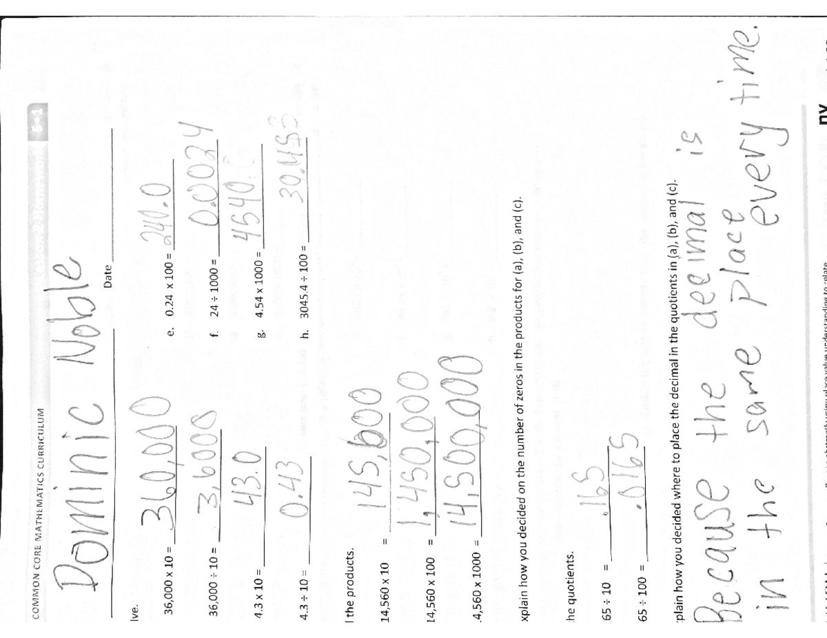 Lesson 12 - Common Core Math Homework - cfnt - Studocu