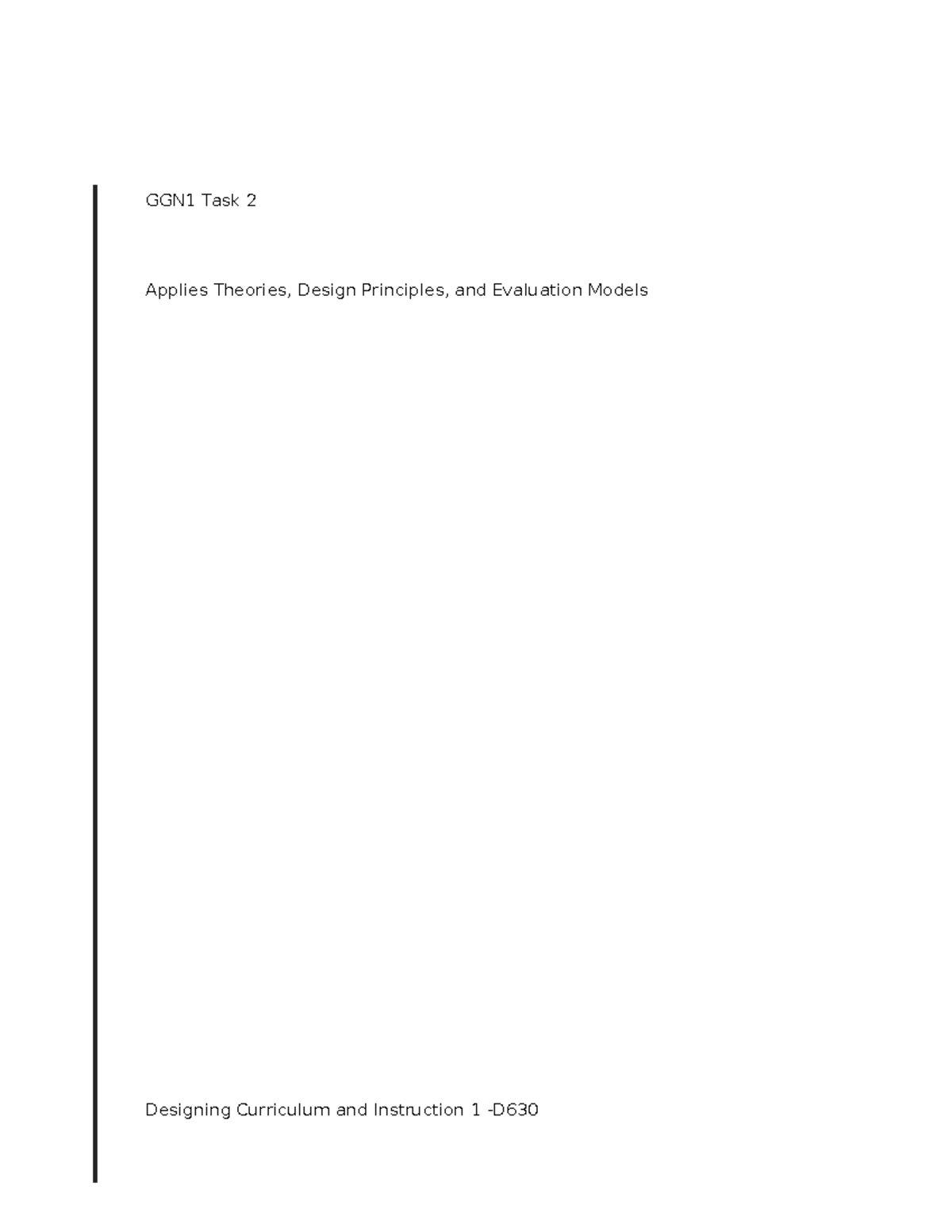 D630 GGN1 - Task 2: Evaluating Big Ideas Math® Curriculum Design - Studocu