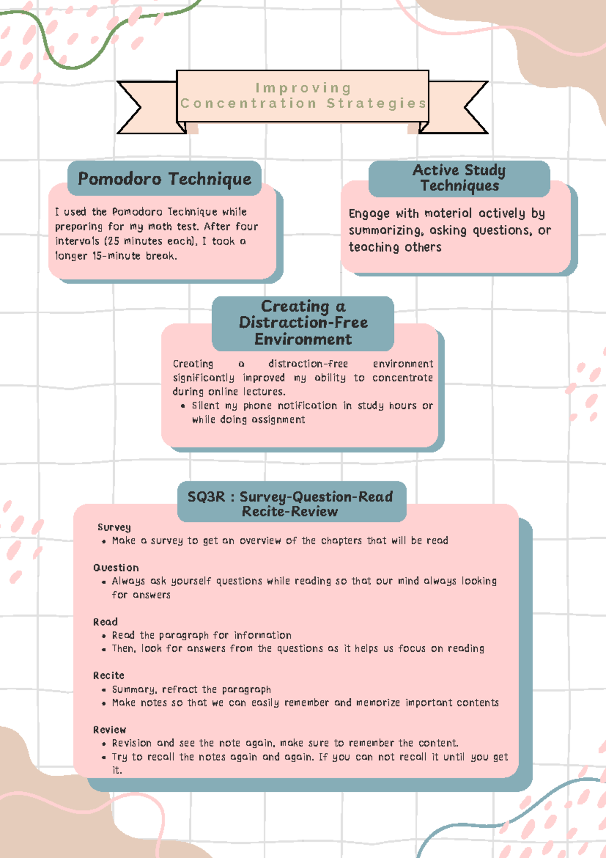 UED - Concentration Strategies: Active Study Techniques & Pomodoro ...