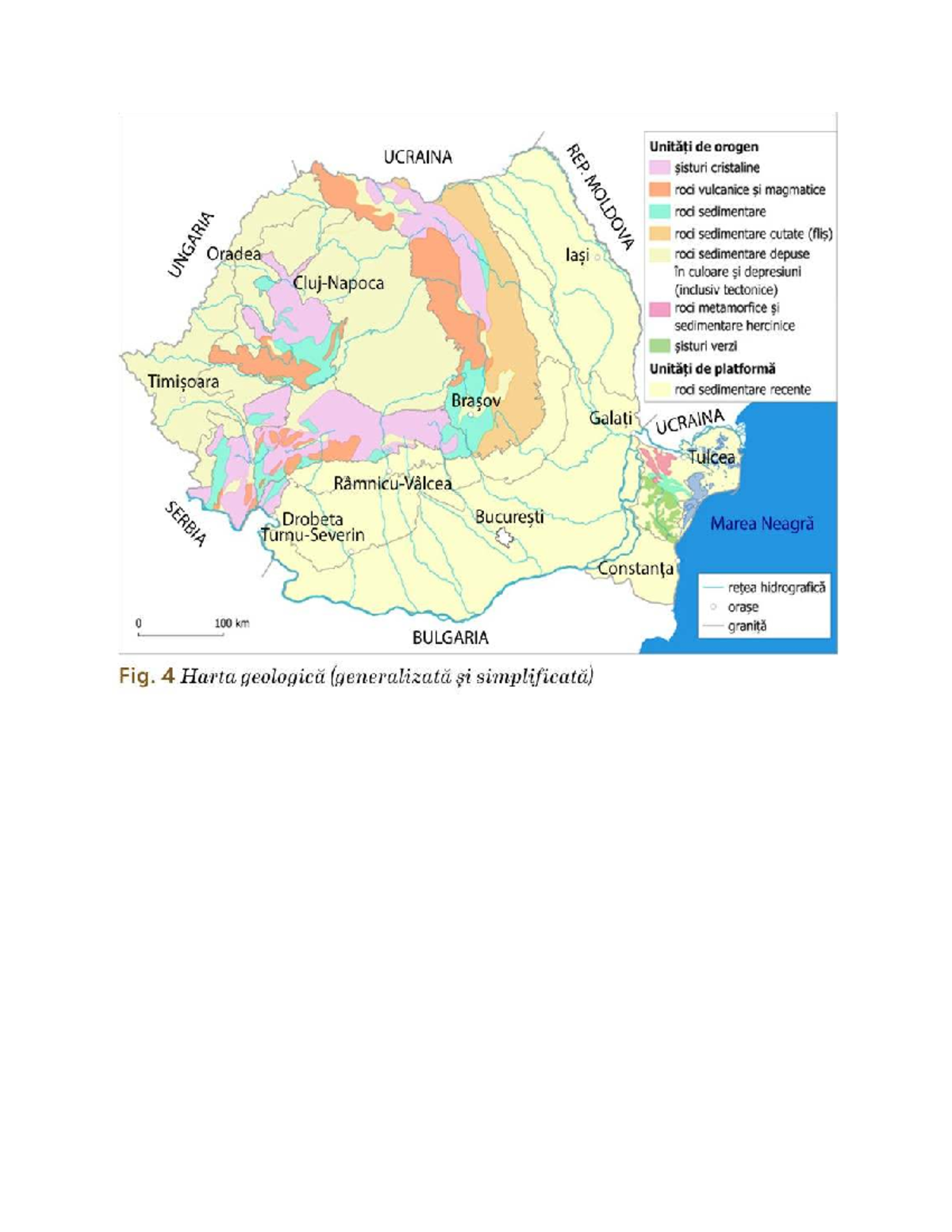 Harta Geologică a Ucrainei și României - UCRAINA, MOLDOVA, UNGARIA ...