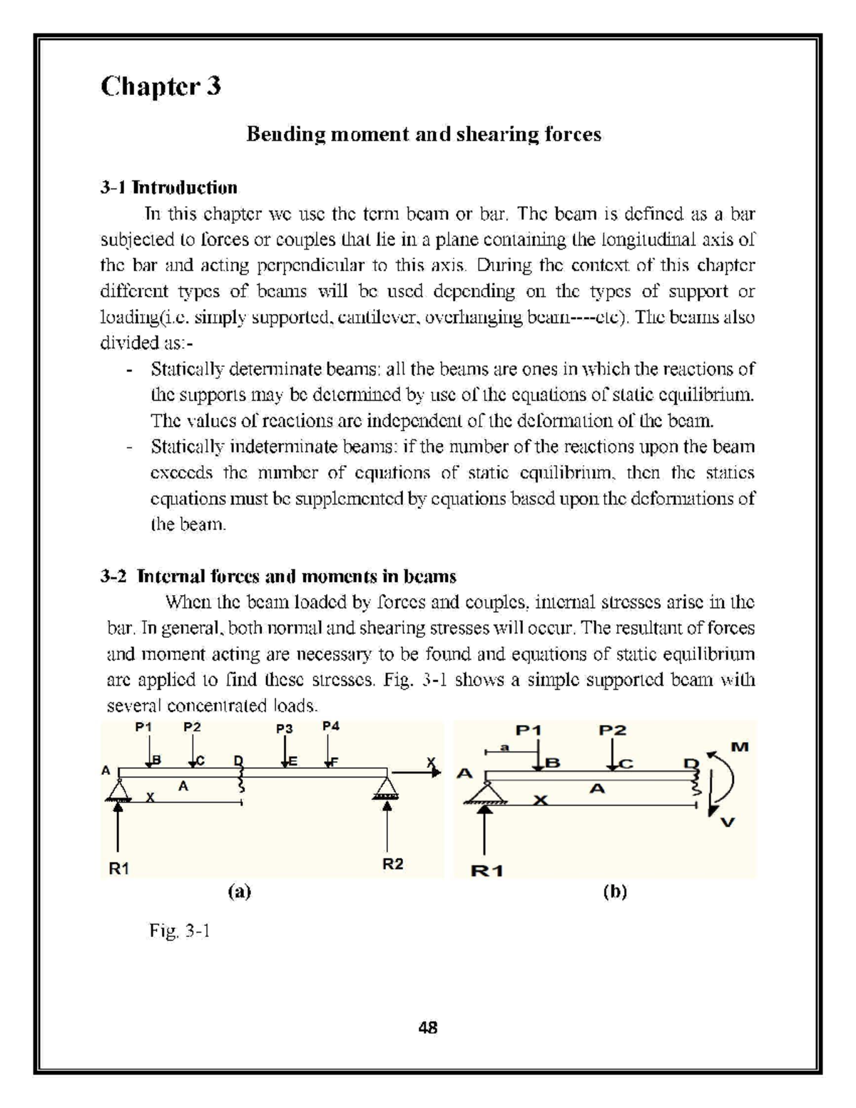 Lec 11-2: Bending Moments & Shearing Forces in Beams - Studocu