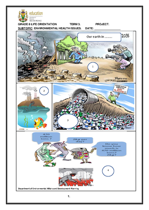 [Solved] Bibliography for the project - Life orientation - Studocu